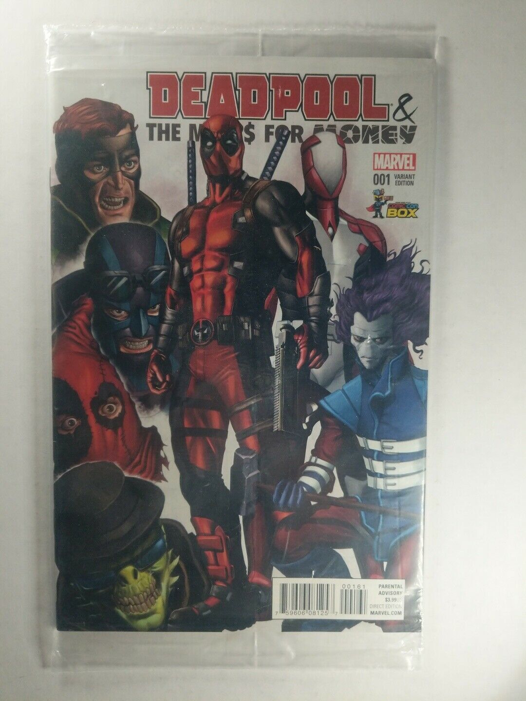 Deadpool #1 the Mercs for Money Polybagged CON Exclusive Variant Marvel ...