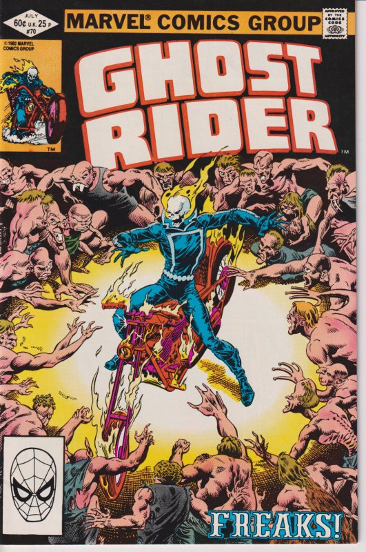 Marvel Comics! Ghost Rider! Issue #70! | Comic Books - Bronze Age ...