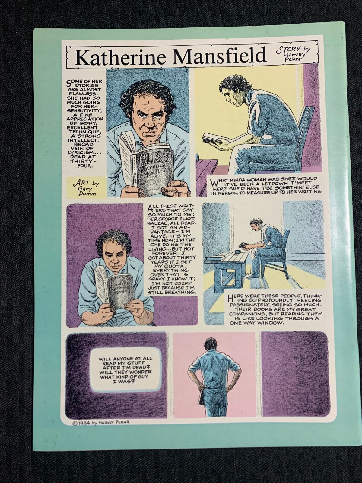 1984 AMERICAN SPLENDOR Magazine #9 FN+ 6.5 Harvey Pekar / R Crumb ...