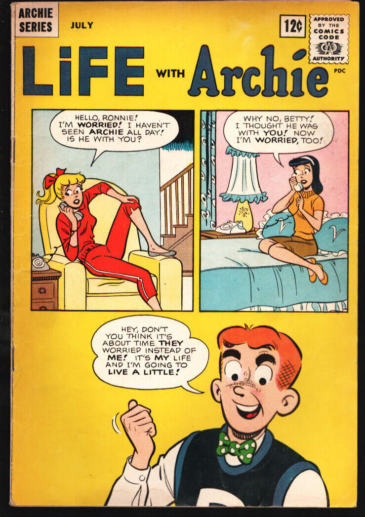 Life With Archie #21 1963-Archie-Betty & Veronica-TV issue-FN | Comic ...