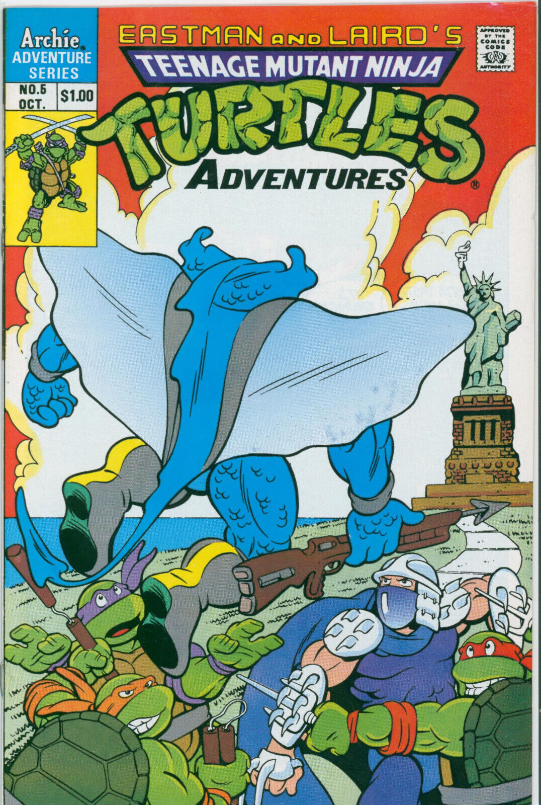Teenage Mutant Ninja Turtles Adventures #5 Archie 1989 VF+ | Comic ...