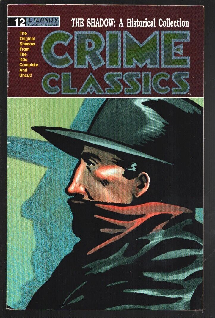 Crime Classics #12 1989-B&W reprints of Shadow newspaper comics-Vernon ...