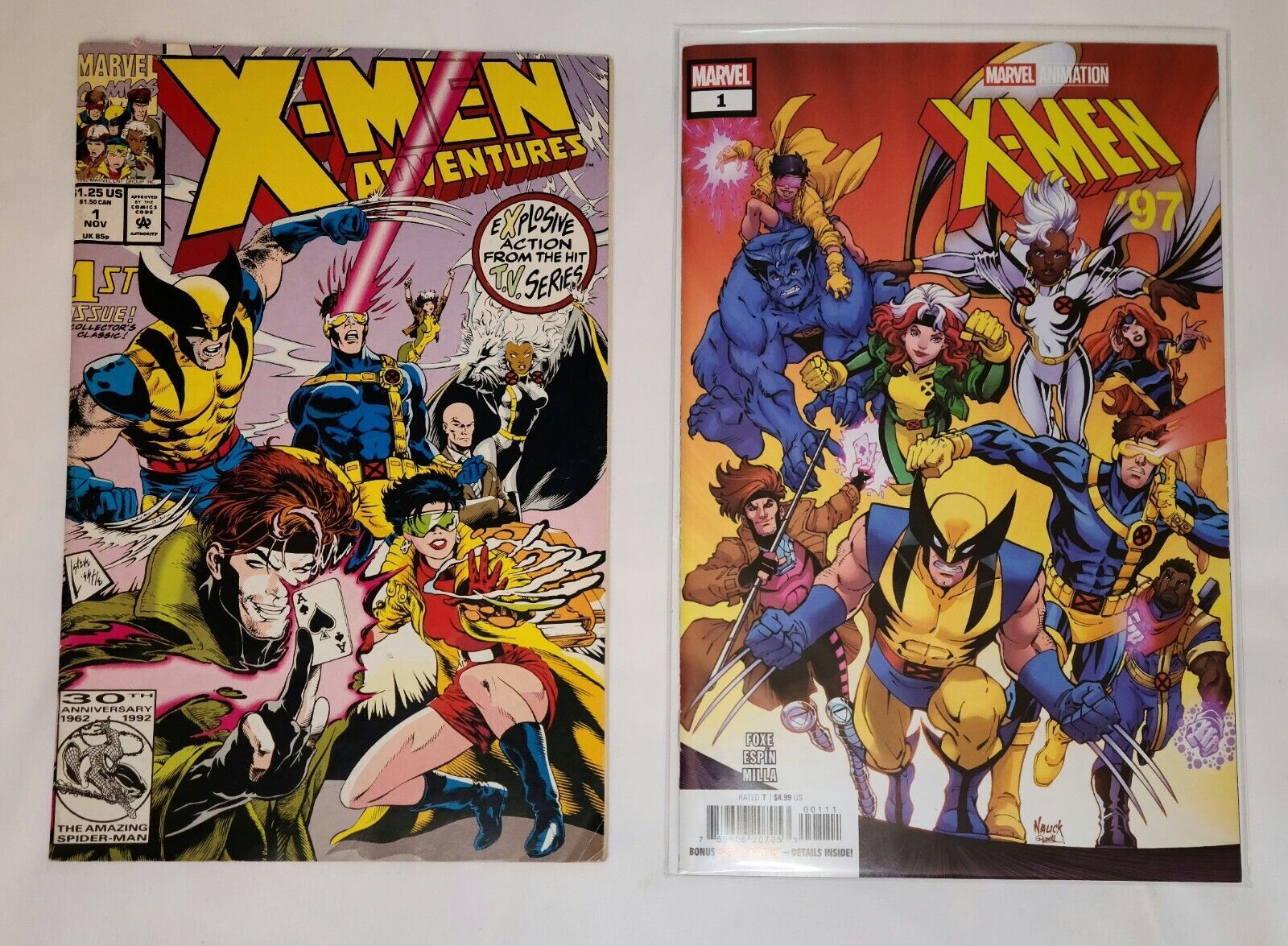 X-Men Lot (X-Men '97 #1, 2024, NM X-Men Adventures # 1, 1992, VF, 1st ...