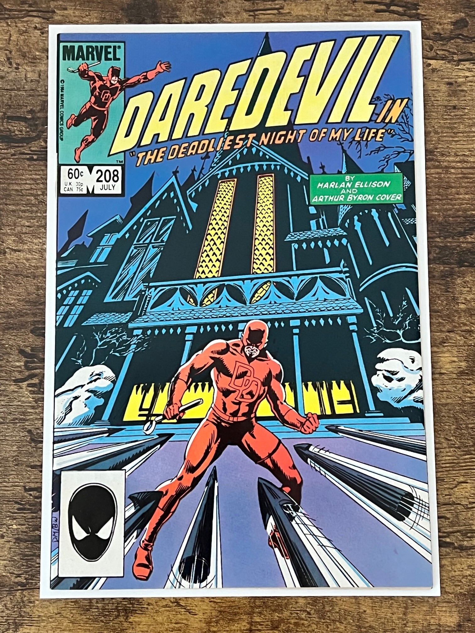 Daredevil #208 Direct Edition (1984). NM. Ellison & Byron-c from ...