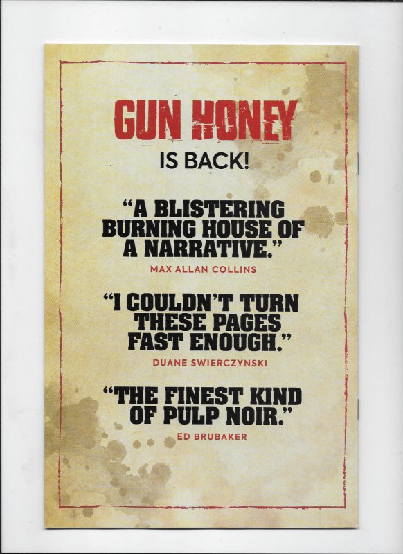 Gun Honey Blood For Blood #4 Titan Comics 2022 Sozomaika FOC Sketch ...