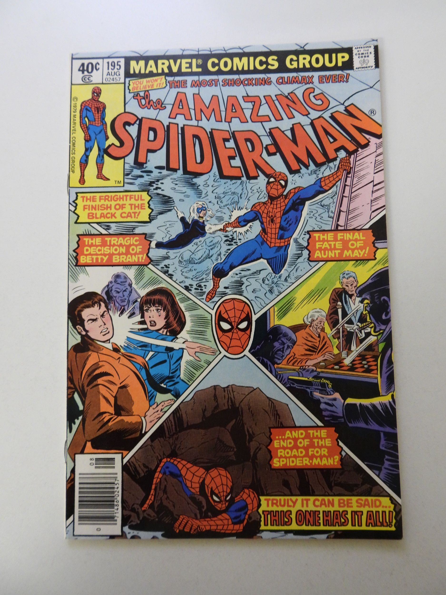 The Amazing Spider-Man #195 (1979) 2nd appearance of Black Cat VF+ ...