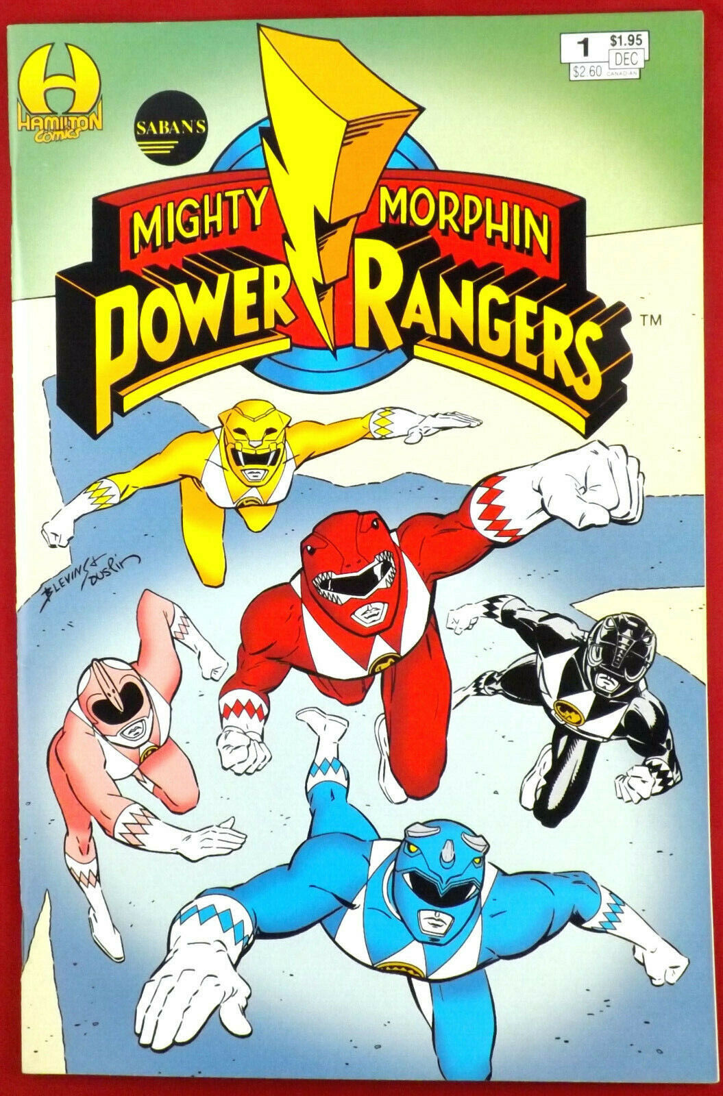 SABAN'S MIGHTY MORPHIN POWER RANGERS #1 White Ranger Card Insert 1994 ...