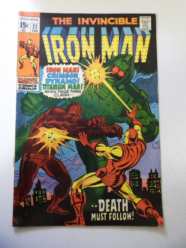 Iron Man #22 (1970) FN Condition stain fc | Comic Books - Bronze Age ...