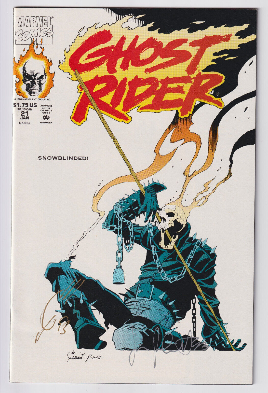 Marvel Comics! Ghost Rider! Issue #21! | Comic Books - Modern Age ...