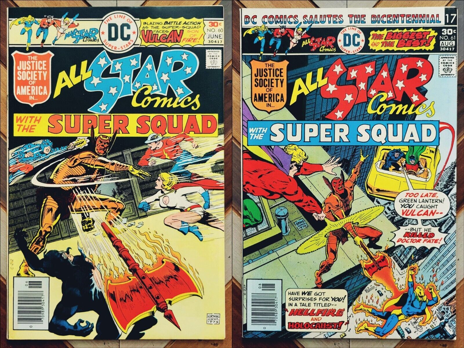 All-Star Comics #60-61 (DC 1976) Super Squad 1st Apps Vulcan, Zanadu ...