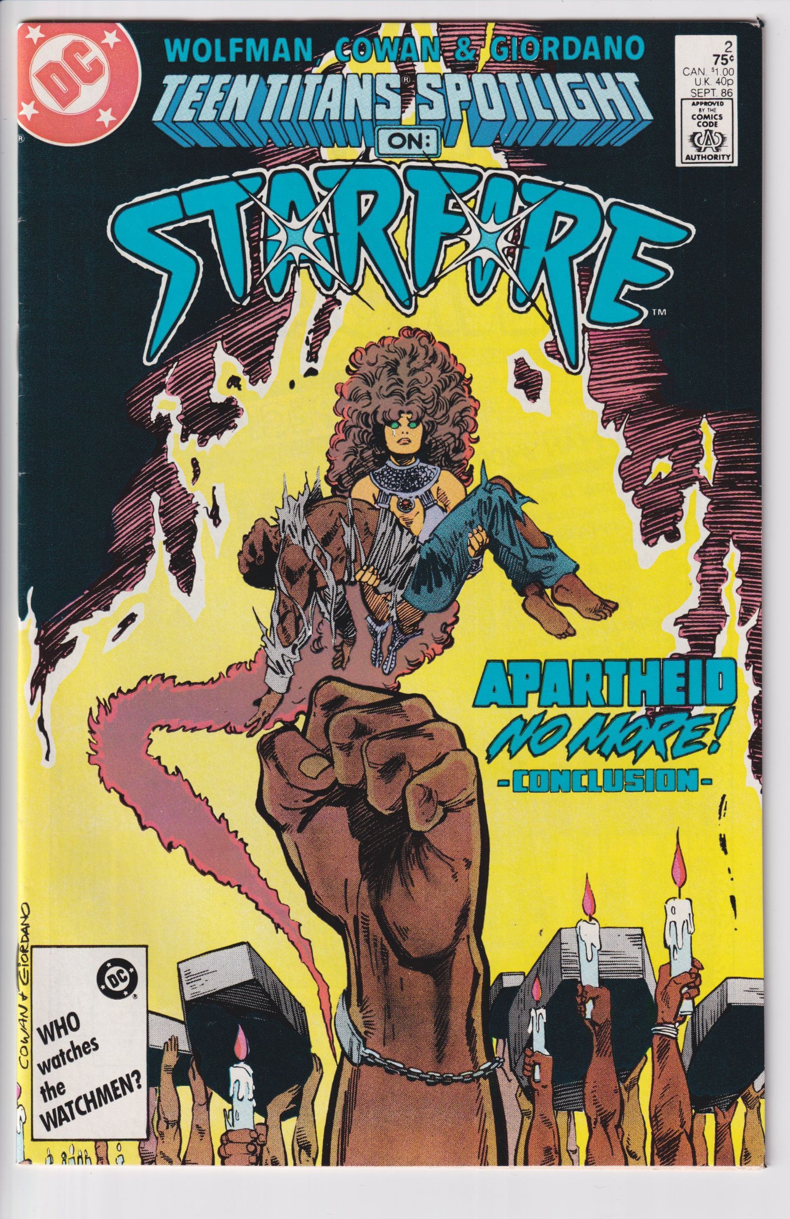 Teen Titans Spotlight #2 Starfire (Sep 1986) FVF 7.0 White | Comic ...