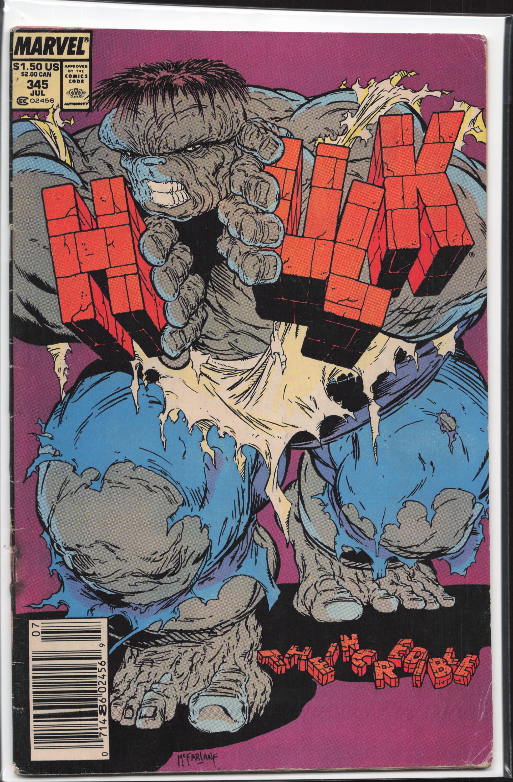 The Incredible Hulk #345 Newsstand Edition (1988) Hulk | Comic Books ...