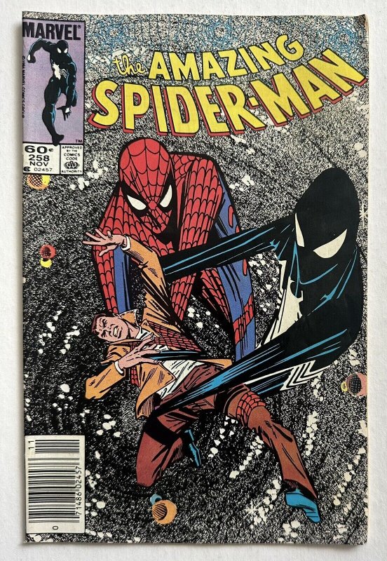 (1984) Amazing Spider-Man #258 NEWSSTAND Variant Cover! Symbiote ...