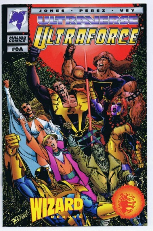 Ultraverse Ultraforce Ashcan #0A ORIGINAL Vintage 1994 Malibu Comics ...