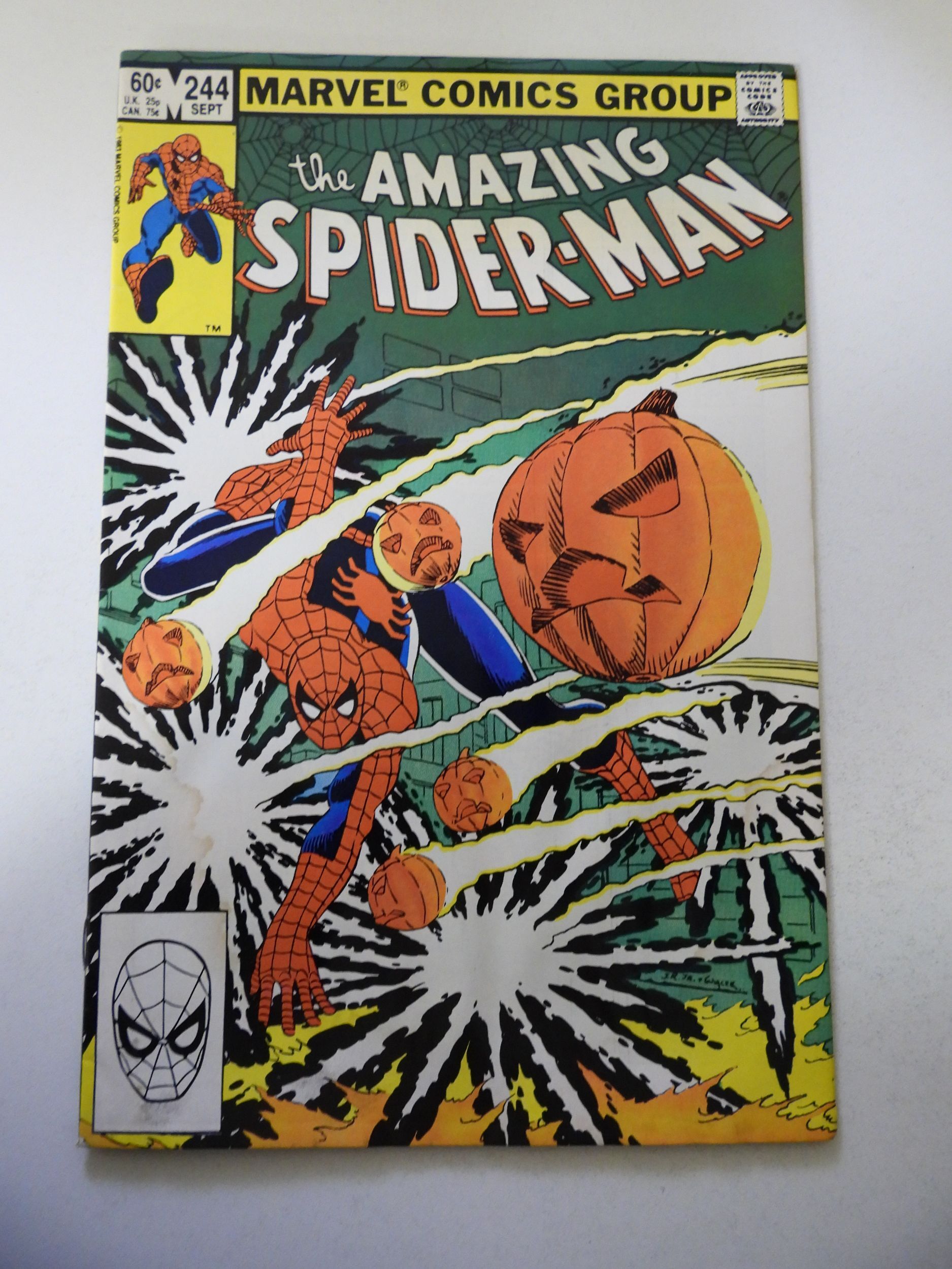 The Amazing Spider-Man #244 (1983) VG- Condition moisture stains ...