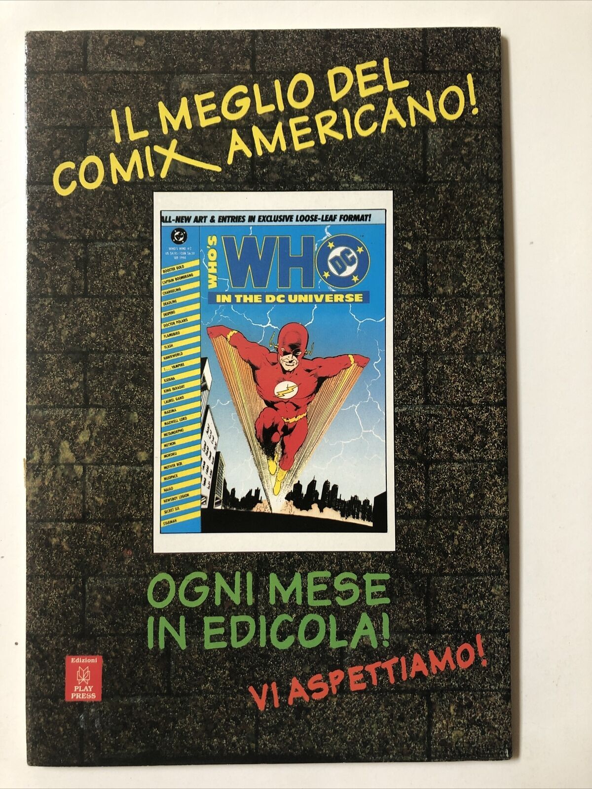 Italian Language Crisis On Infinite Earths #7 (#10 US) 1991 Play Saga ...
