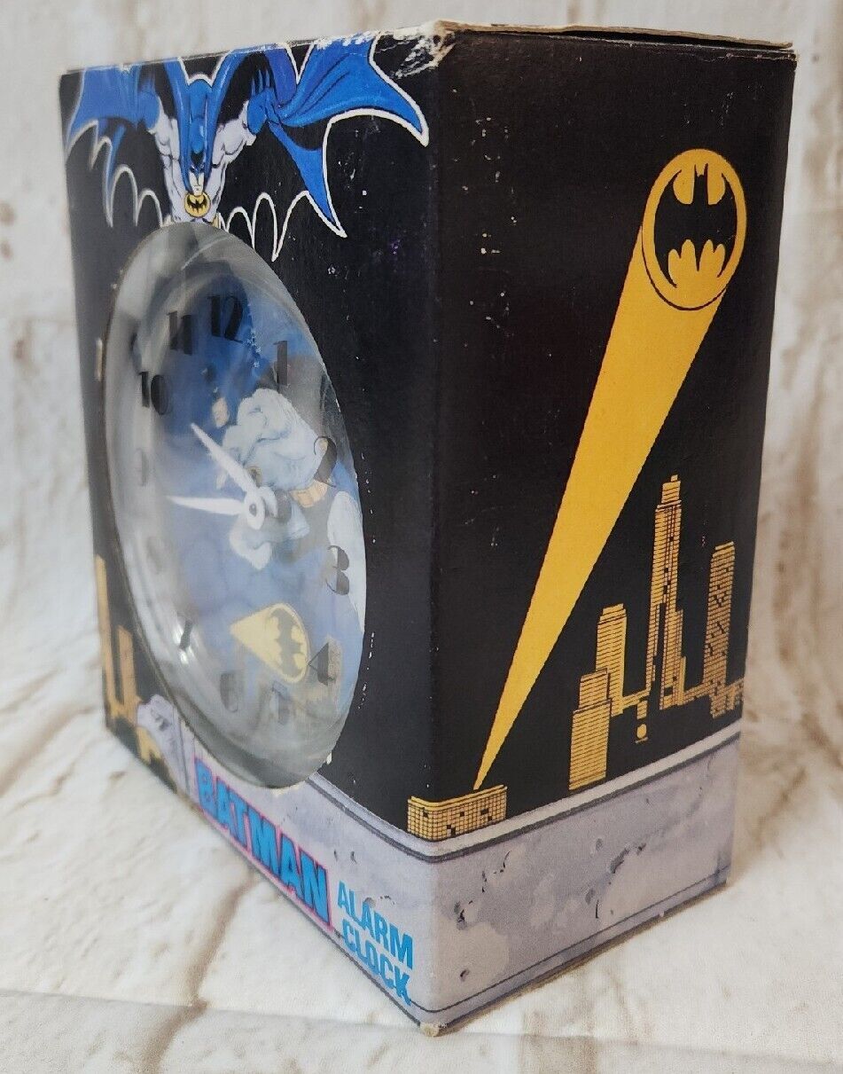 1989 Batman Alarm Clock In Original Box DC Comics Adam West For Parts ...