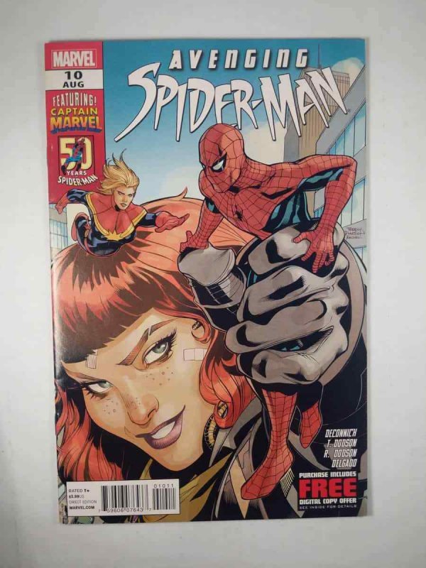 Avenging Spider-Man #10 NM- 2nd Appearance of Carol Danvers as Captain ...