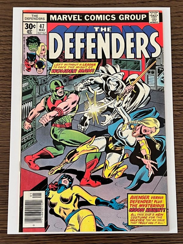 The Defenders #47 (1977). VF. Moon Knight, Wonder Man & Scorpio app ...