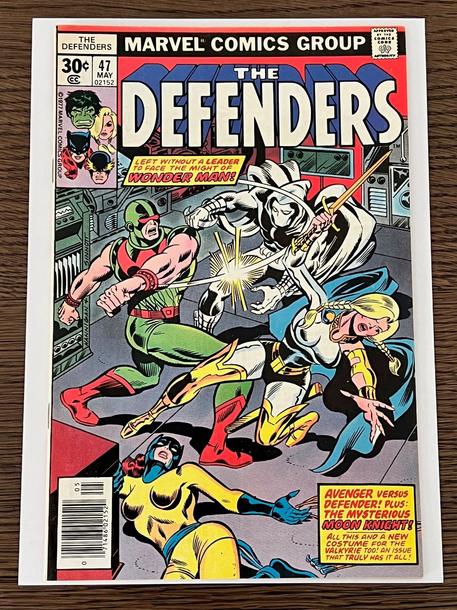 The Defenders #47 (1977). VF. Moon Knight, Wonder Man & Scorpio app ...