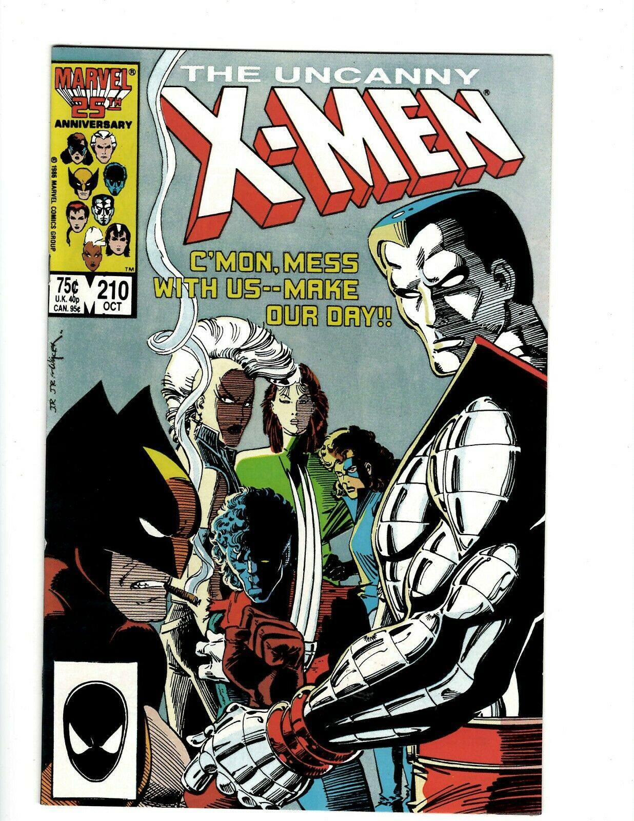 Uncanny X-Men # 210 NM Marvel Comic Book Wolverine Sabretooth Beast ...