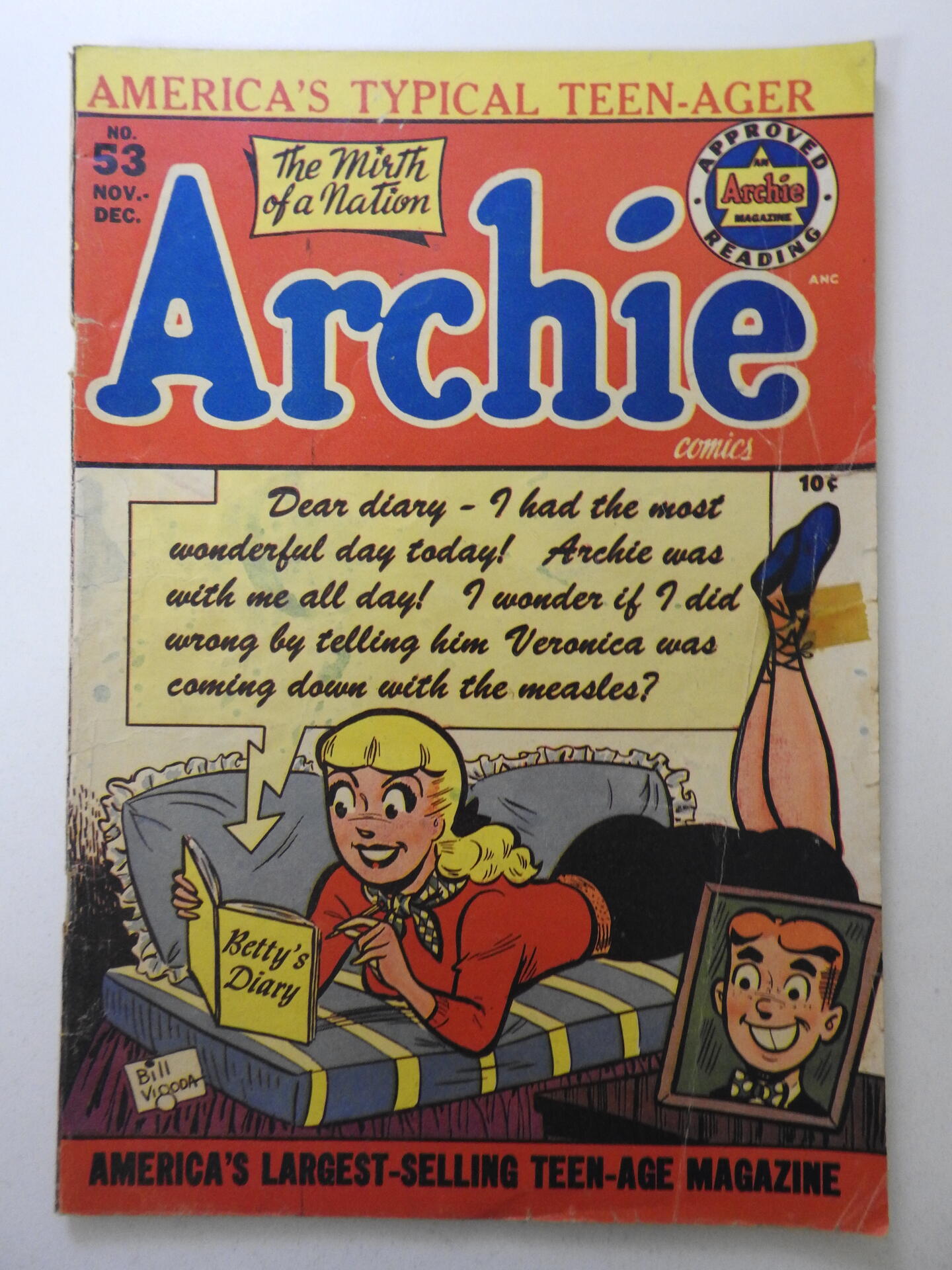 Archie Comics #53 (1951) Vintage Archie and The Gang!! Sharp GVG ...
