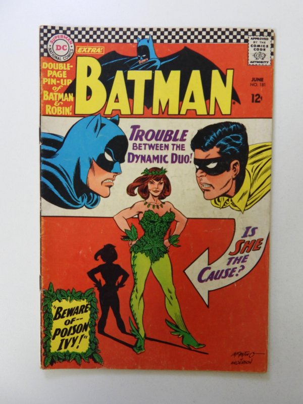 Batman #181 (1966) 1st appearance of Poison Ivy Pin-Up intact VG/FN ...
