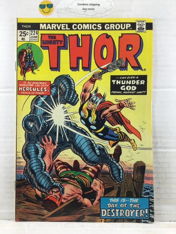 Thor #224 (1974) vfn “Day of the destroyer “with Hercules | Comic Books ...