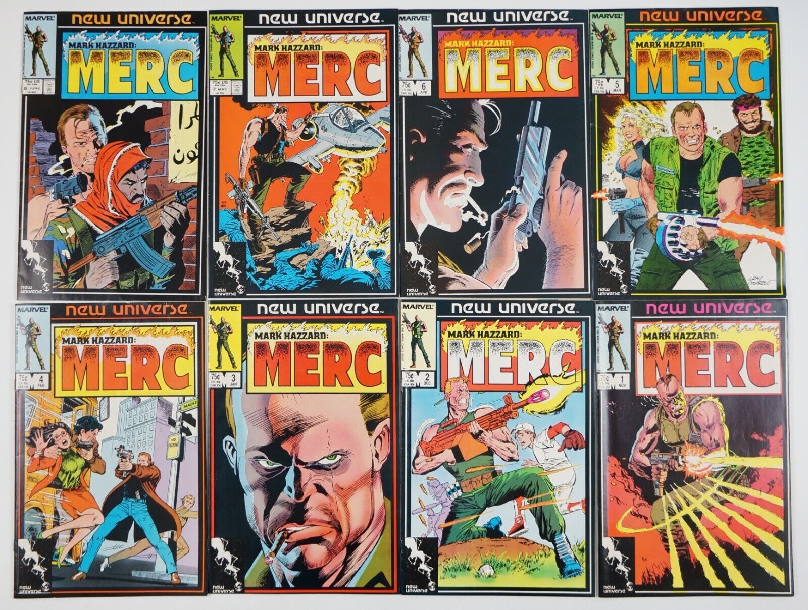 Mark Hazzard: Merc #1-12 FN complete series - peter david - mark ...