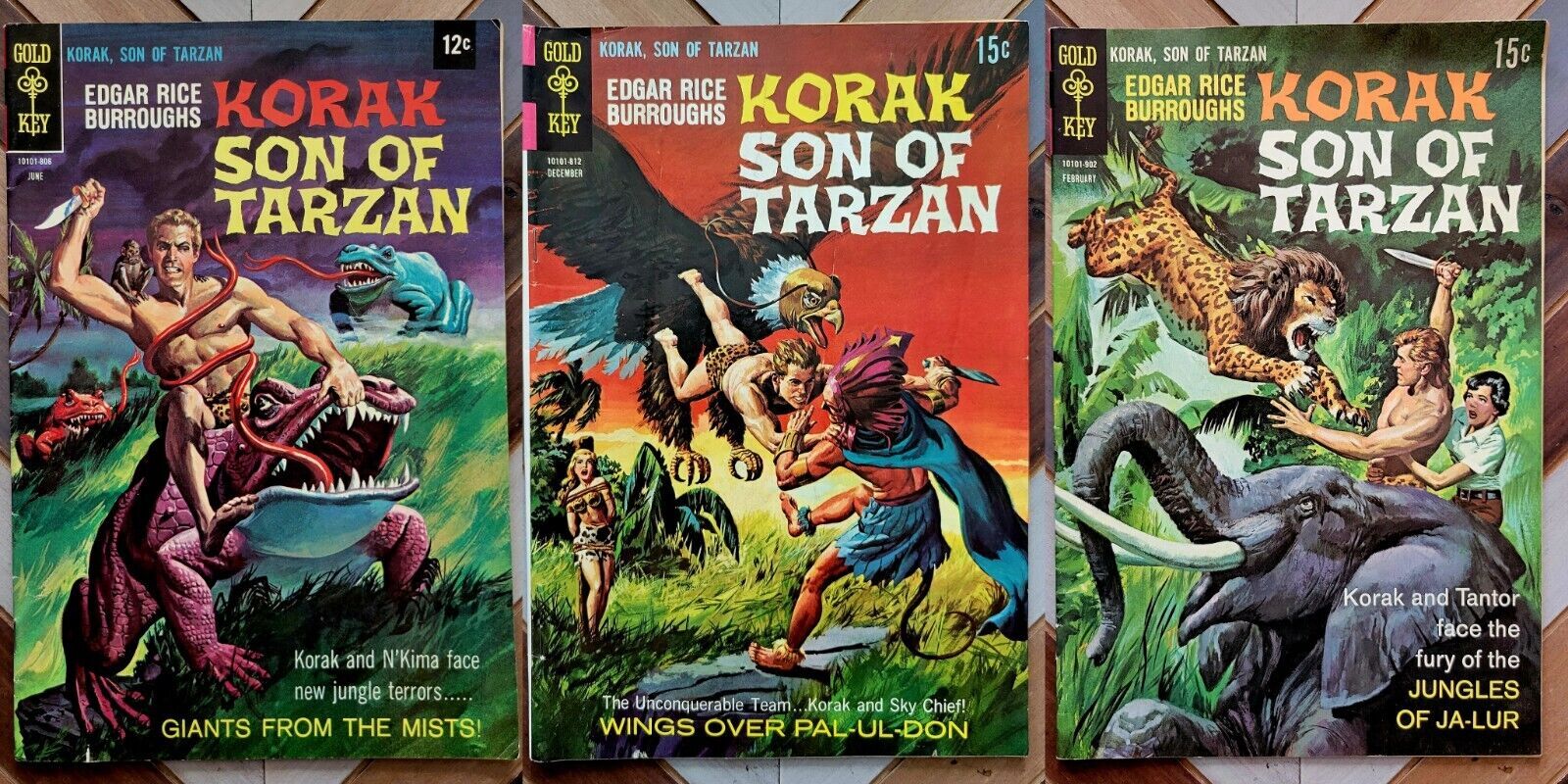KORAK, SON OF TARZAN #23, 26, 27 (Gold Key 1968) MABU, JUNGLE BOY ...