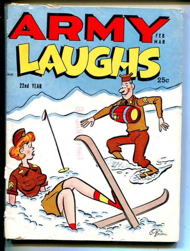 Army Laughs 2/1961-military cartoons, jokes, comic strips-O'Brien cover ...