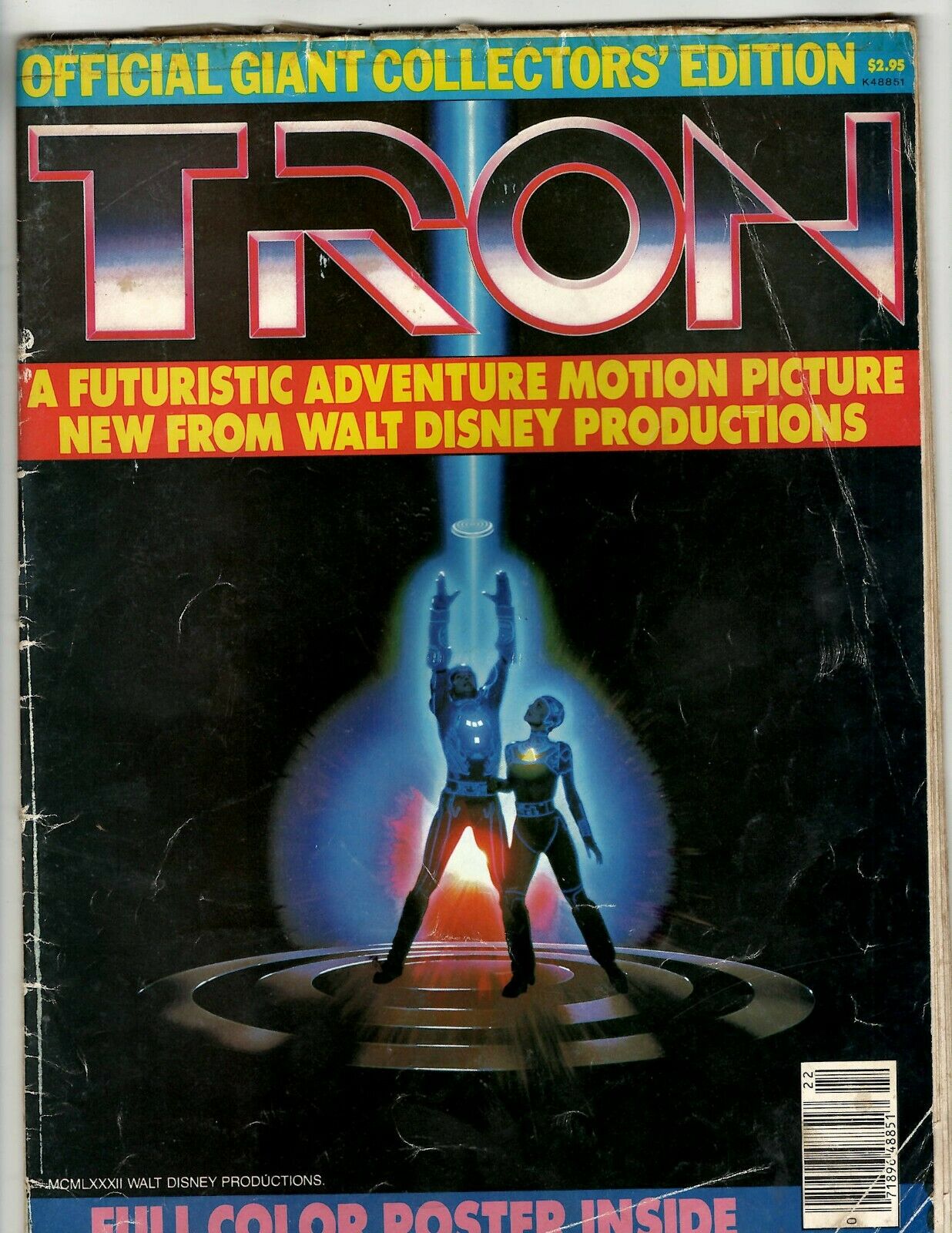 Tron Official Giant Collectors' Edition 1982 Walt Disney Movie Book ...