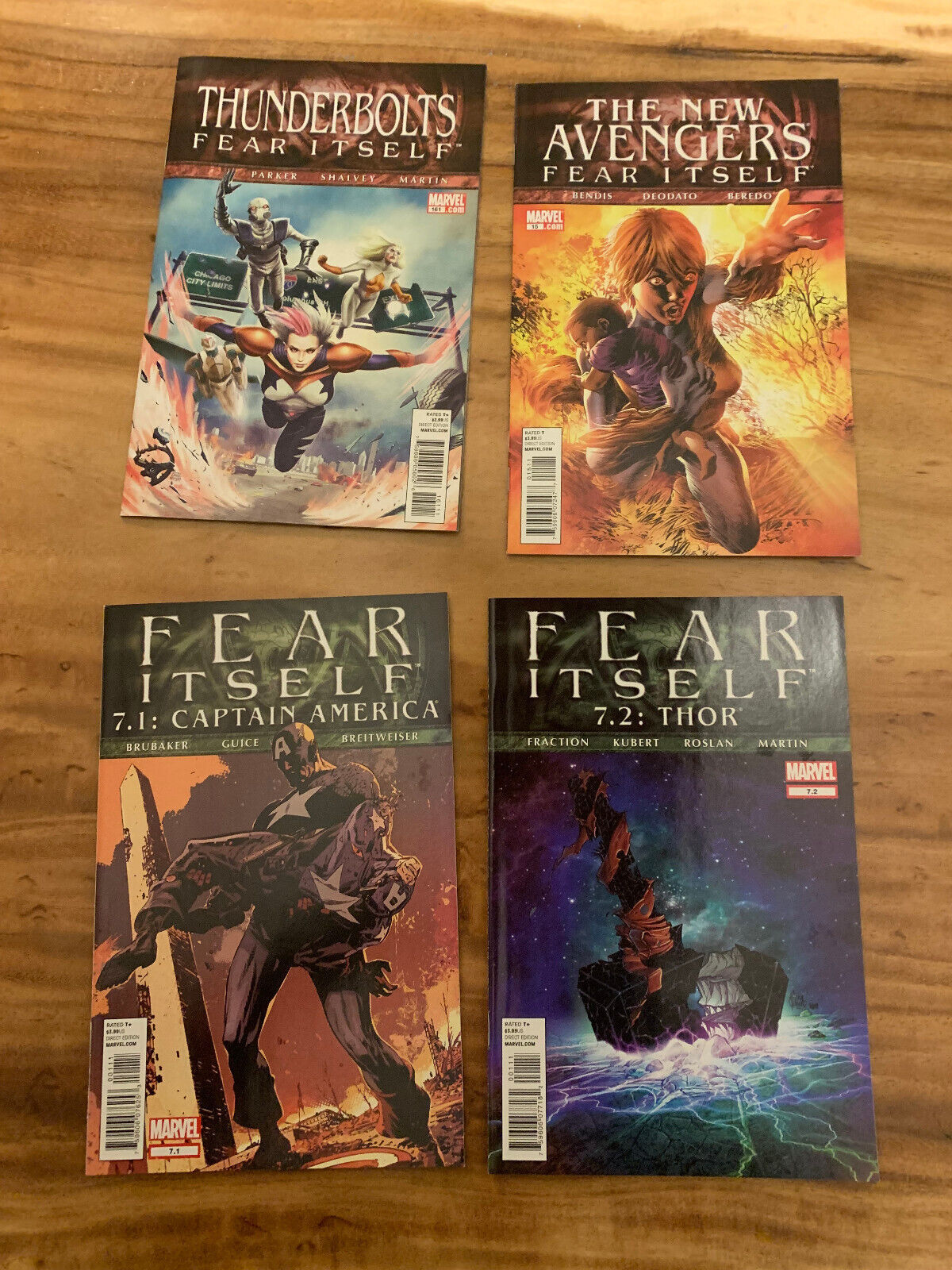 Fear Itself Book 1 - 5, New Avengers Thor Captain America Thunderbolts ...