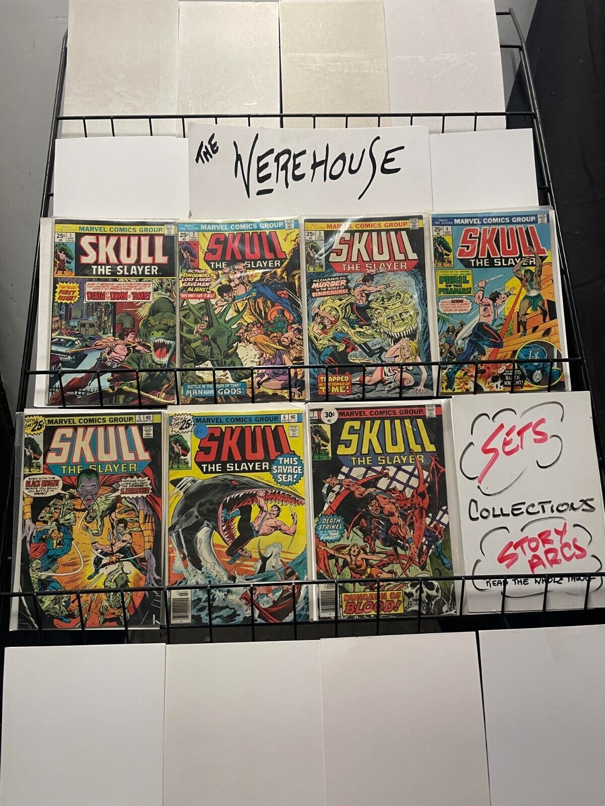 Skull the Slayer 1-7 Complete! (Marvel 1975) Aliens Time Travel Dinos ...