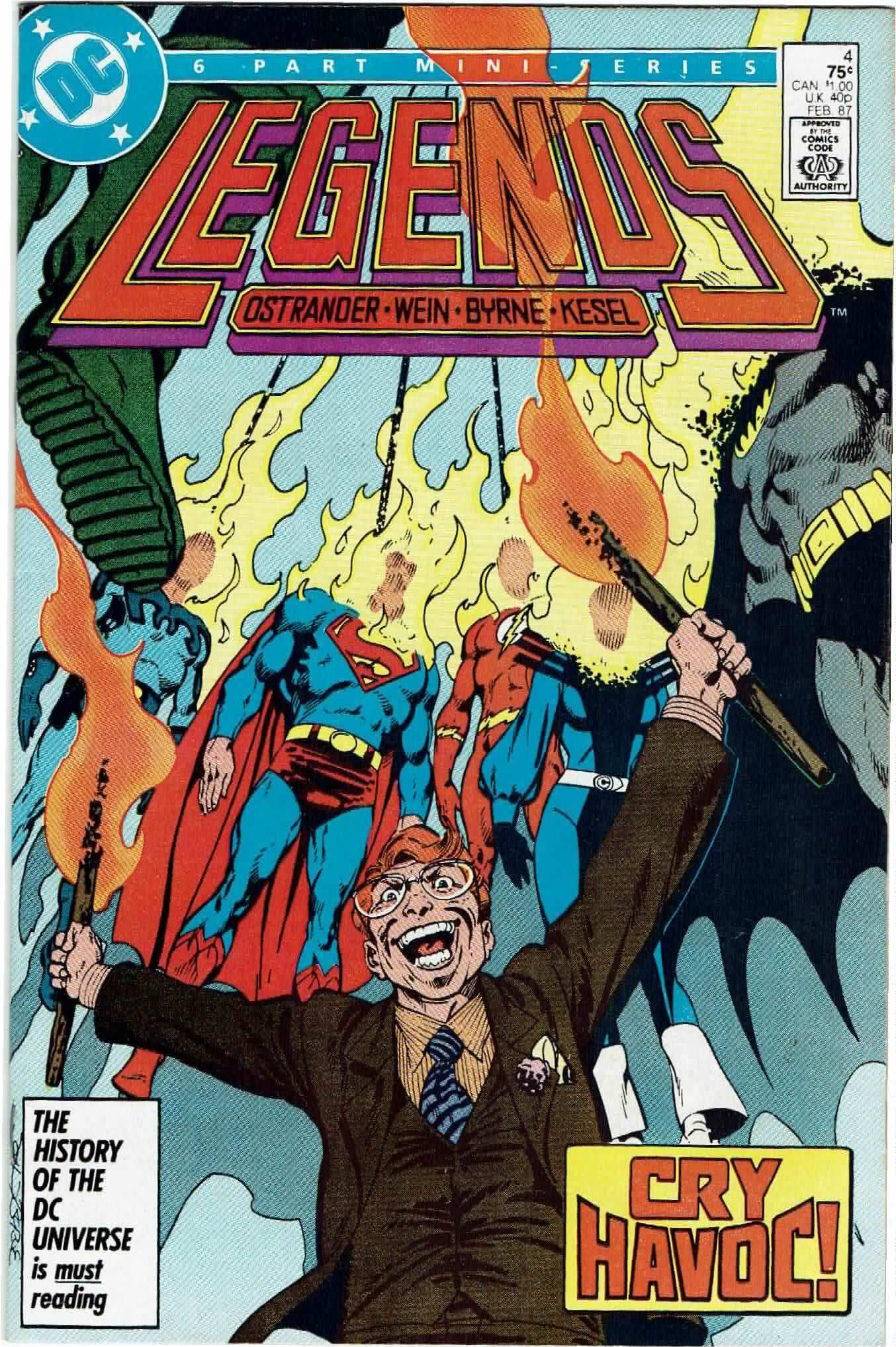 Legends #4 (1987) Len Wein John Byrne NM- | Comic Books - Copper Age ...