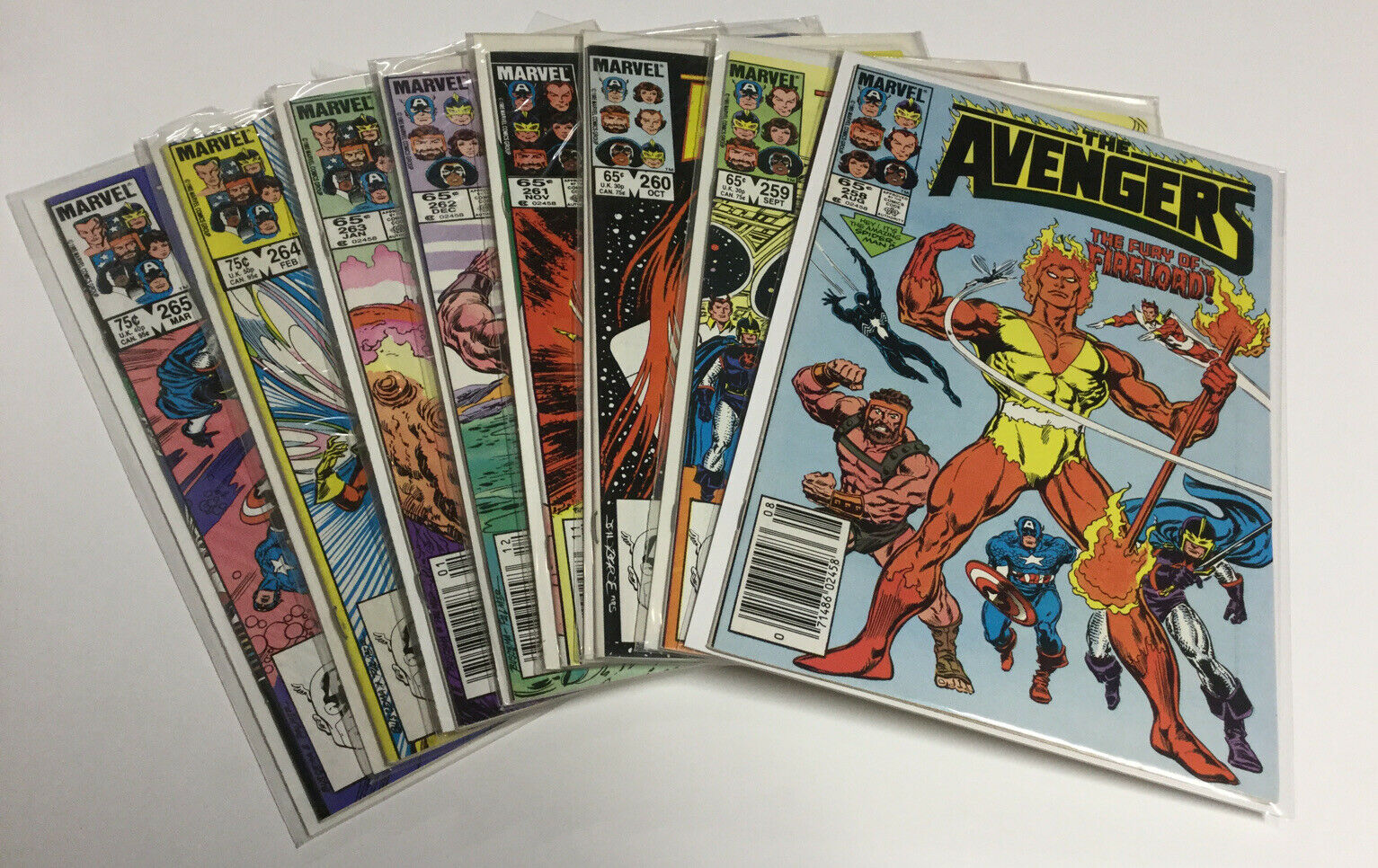 Avengers 258 259 260 261 262 263 264 265 Vf Very Fine 8.0 Marvel Comics ...