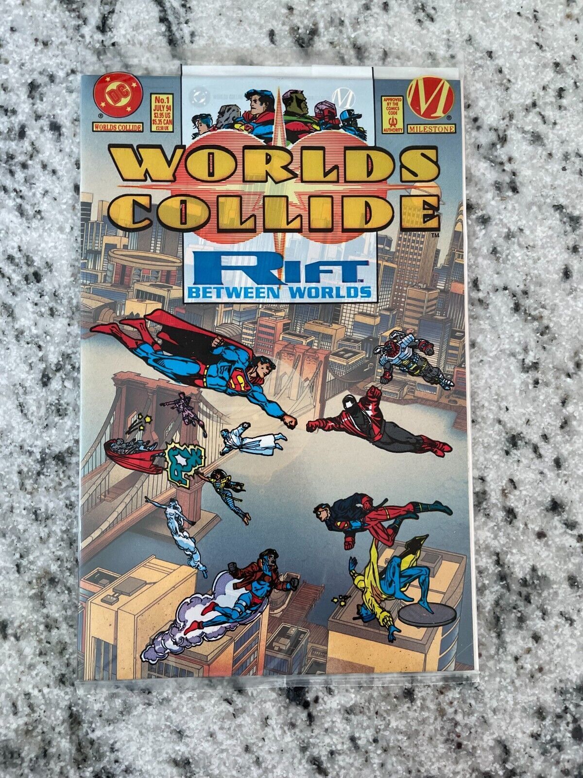 Worlds Collide Rift Between Worlds # 1 NM SEALED IN POLY BAG DC Comics ...