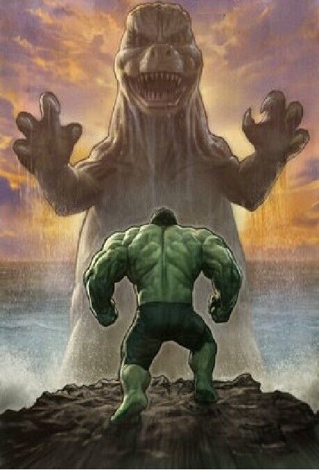 (2025) Godzilla VS Hulk #1 1:100 Stonehouse Virgin Variant Cover ...