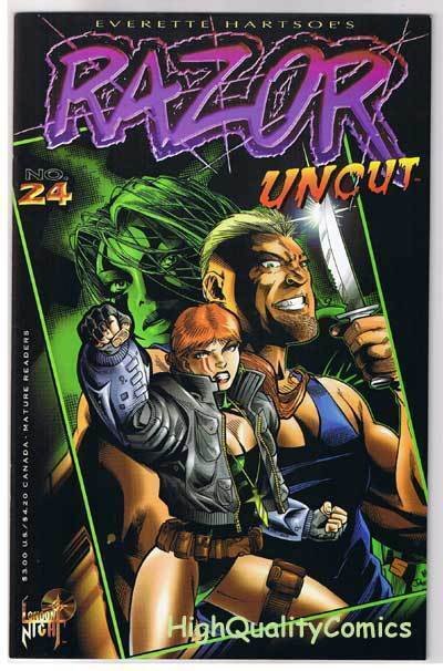 RAZOR #24, NM-, Uncut, Femme Fatale, Everette Hartsoe, more indies in ...
