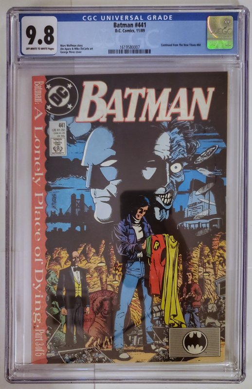 Batman #441 Direct Edition (1989). continuation of titans 60. Pérez ...