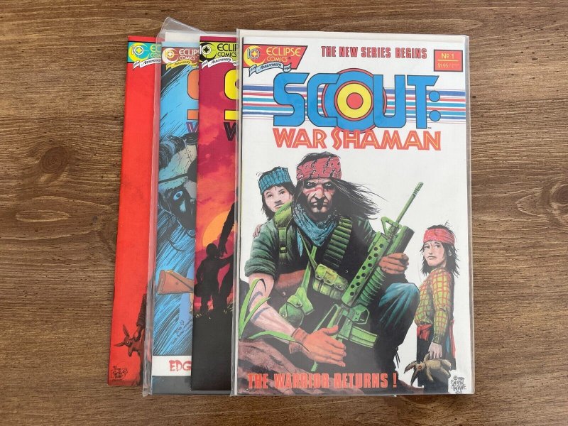 Lot Of 4 Scout War Shaman Eclipse Comic Books # 1 2 3 4 Timothy Truman Ser. J934 | Comic Books ...