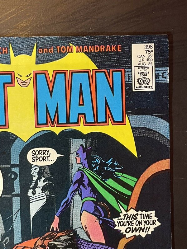 BATMAN 398 (1986 DC) Two-Face & Catwoman Cover | Comic Books - Copper ...