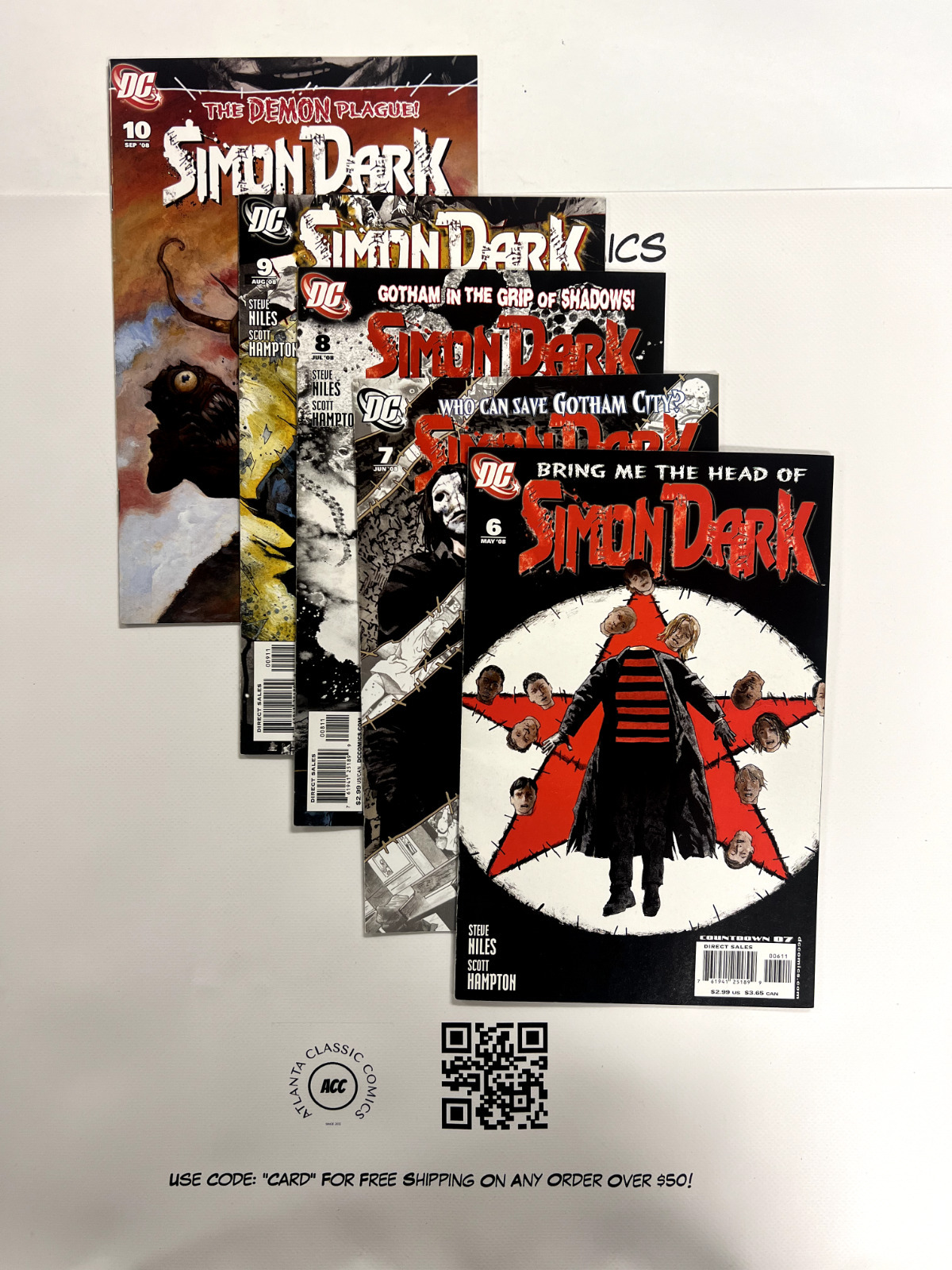 5 Simon Dark DC Comic Books #6 7 8 9 10 Batman Flash Superman 14 JS4 ...