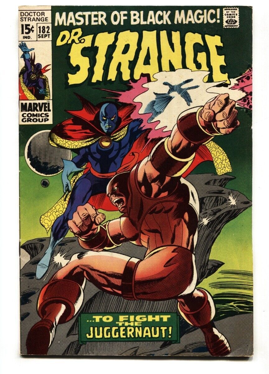 Dr Strange #182 comic book 1969 JUGGERNAUT- Marvel Comics--Ditko art FN ...