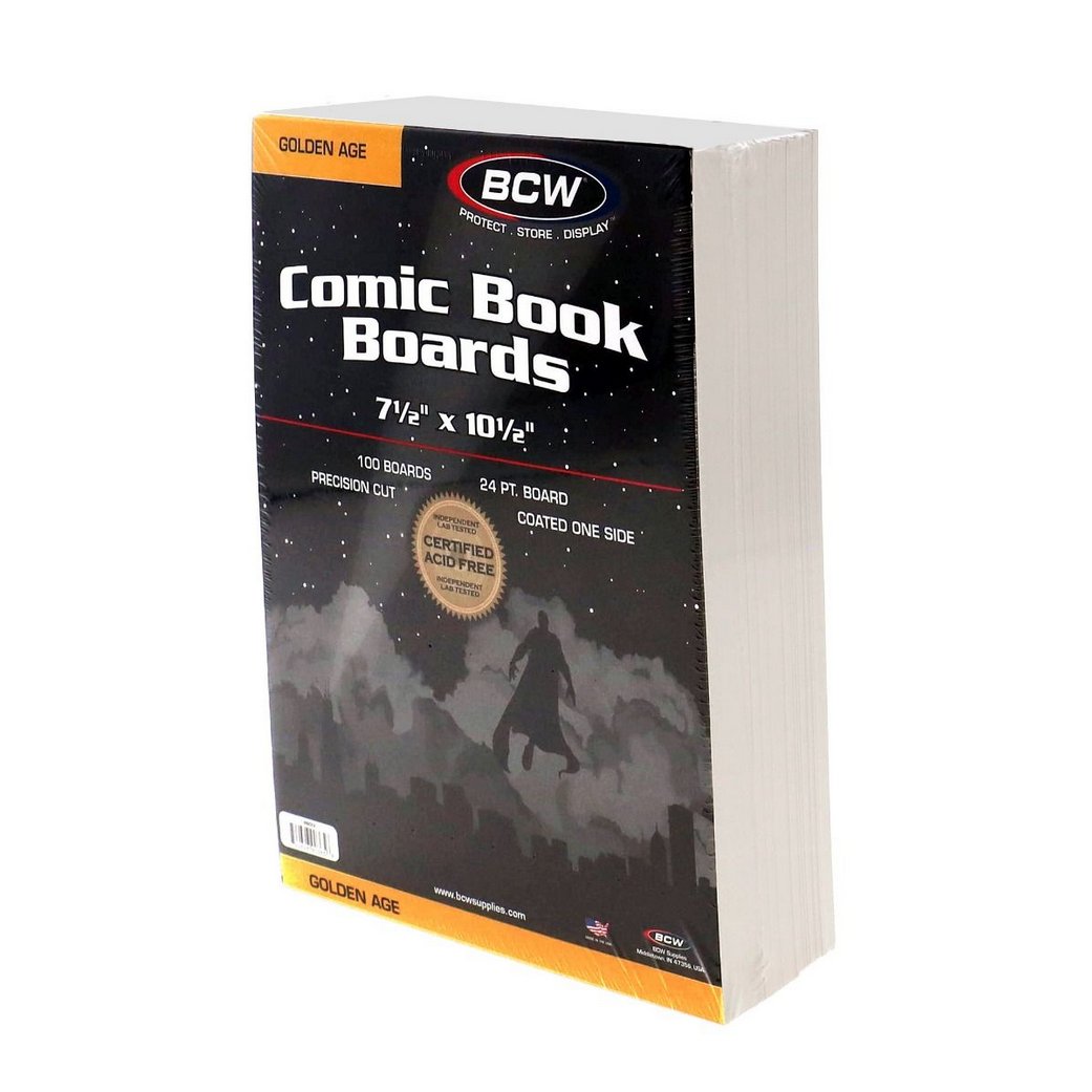 Golden Comic Backing Boards 100 Boards per Pack | Supplies / HipComic