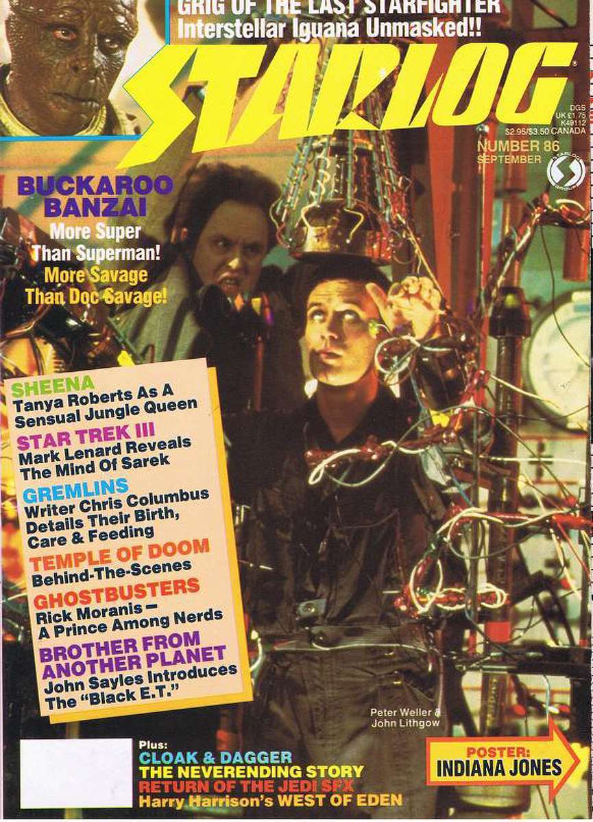 Starlog #86 VG ; Starlog | low grade comic Magazine Buckaroo Banzai ...