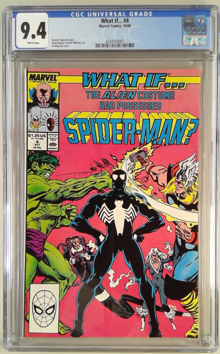 What if 4 (1989) CGC 9.4 Symbiote Venom Possessed Spider-Man (Slab ...