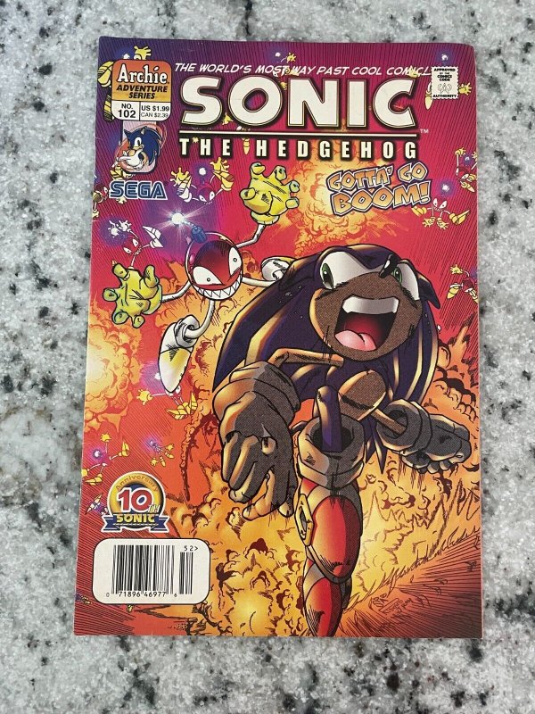 Sonic The Hedgehog # 102 NM Archie Adventure Series Comic Book Tails 15 ...