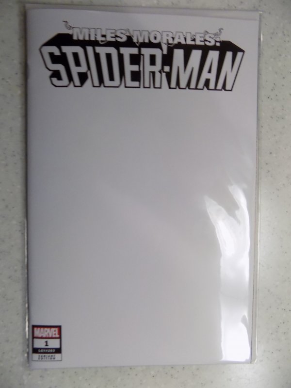 Miles Morales: Spider-Man # 1 WHITE BLANK MARVEL FANTASY ACTION ...