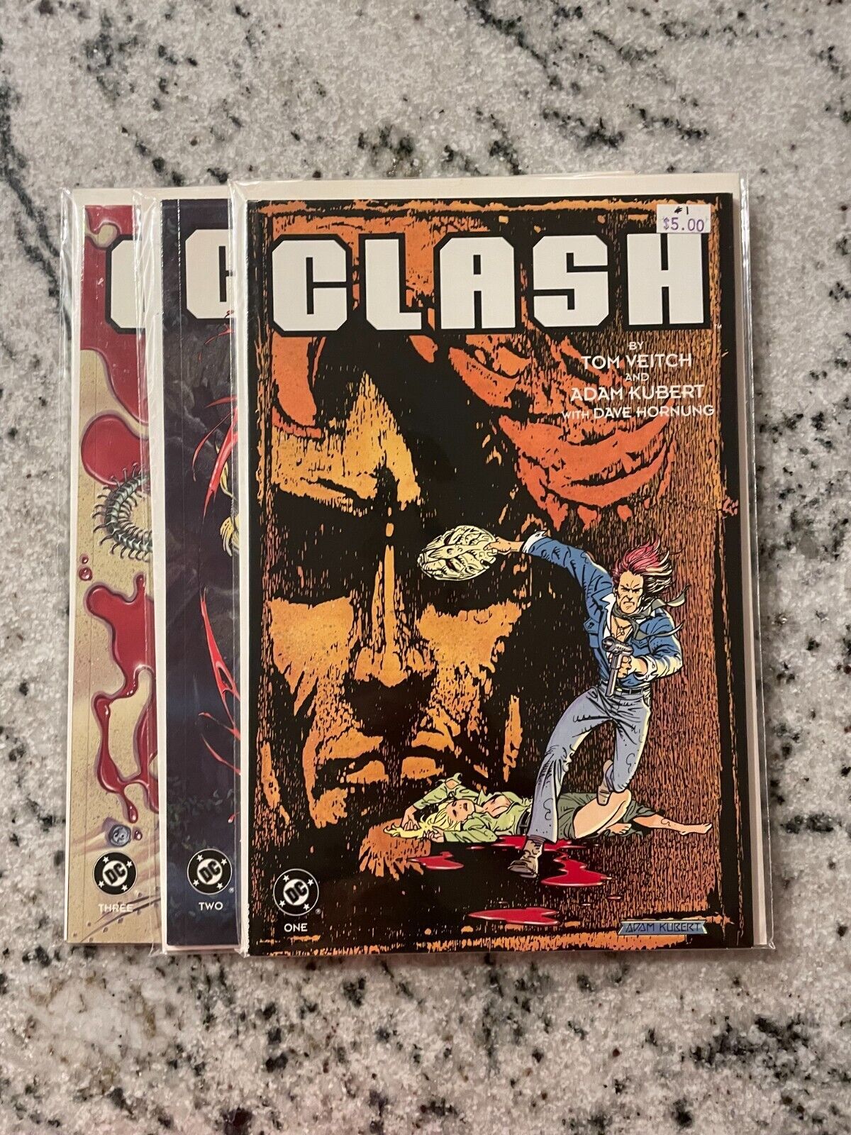 Clash Complete DC Comics LTD Series # 1 2 3 NM Adam Kubert Tom Veitch ...